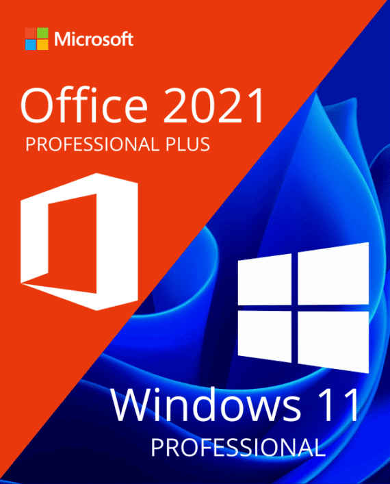 Microsoft Office 2021 & Windows 11 Professional Plus - CMS Products
